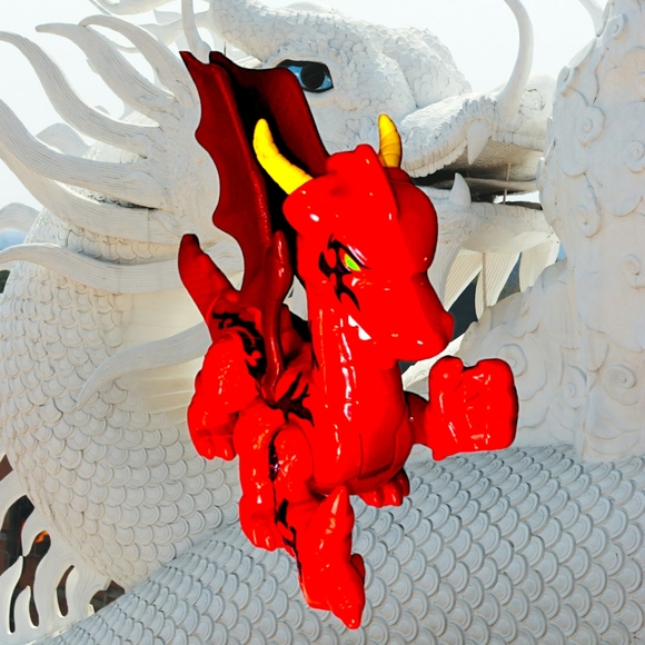 Fisher-Price | Toys | Fisher Price Imaginext 6 Leg Red Dragon Flapping ...